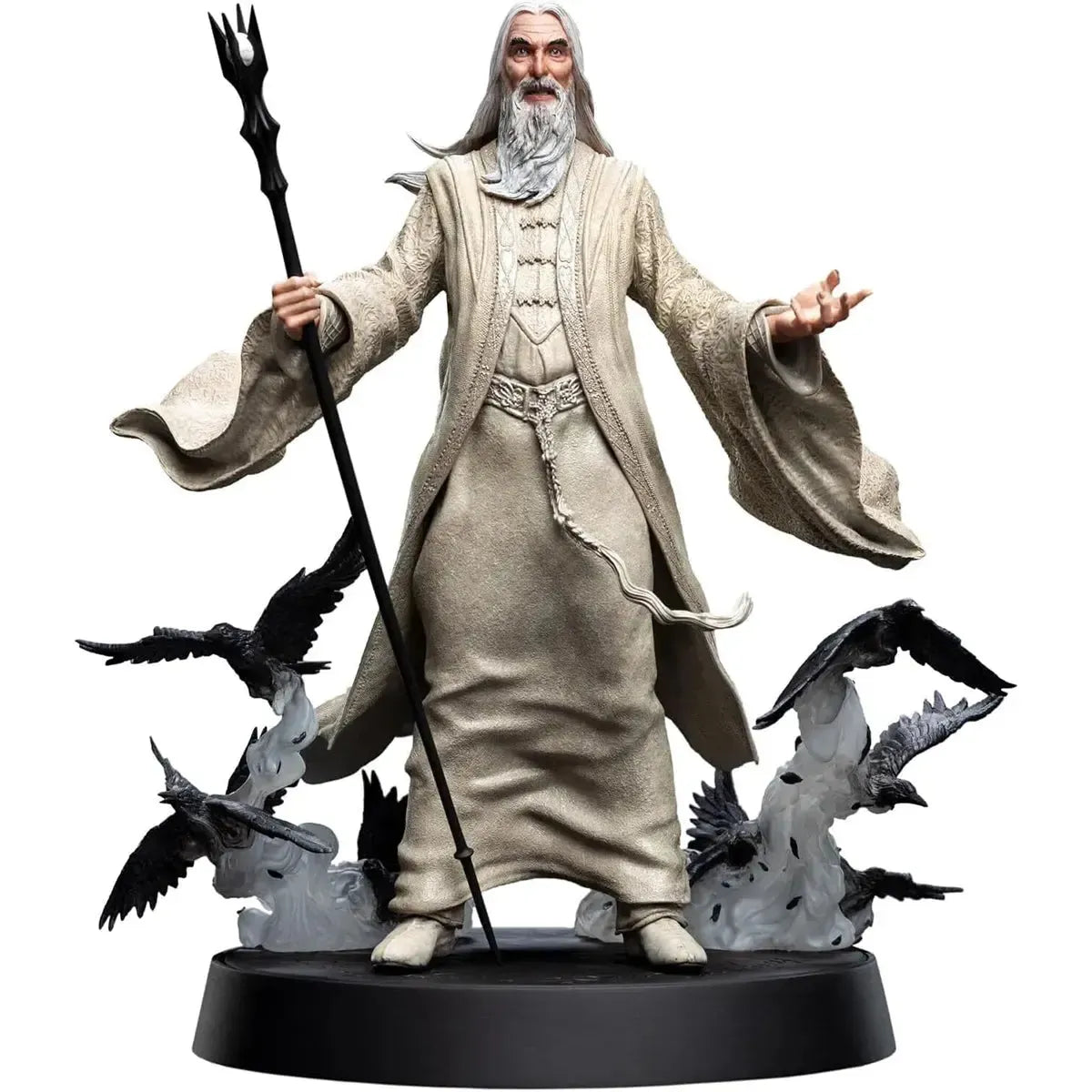 LOTR: Saruman with Crebain Statue (10") - Weta Fandom Series — Poggers
