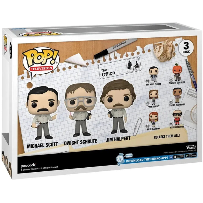 The Office Branch Wars Warehouse Disguises Funko 3-Pack Pop — Poggers