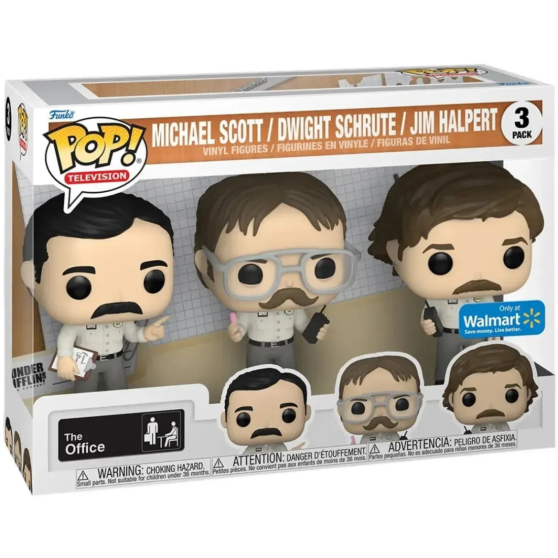 The Office Branch Wars Warehouse Disguises Funko 3-Pack Pop — Poggers