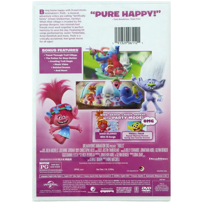 Trolls (2016) Animated Movie DVD – Party Mode — Poggers