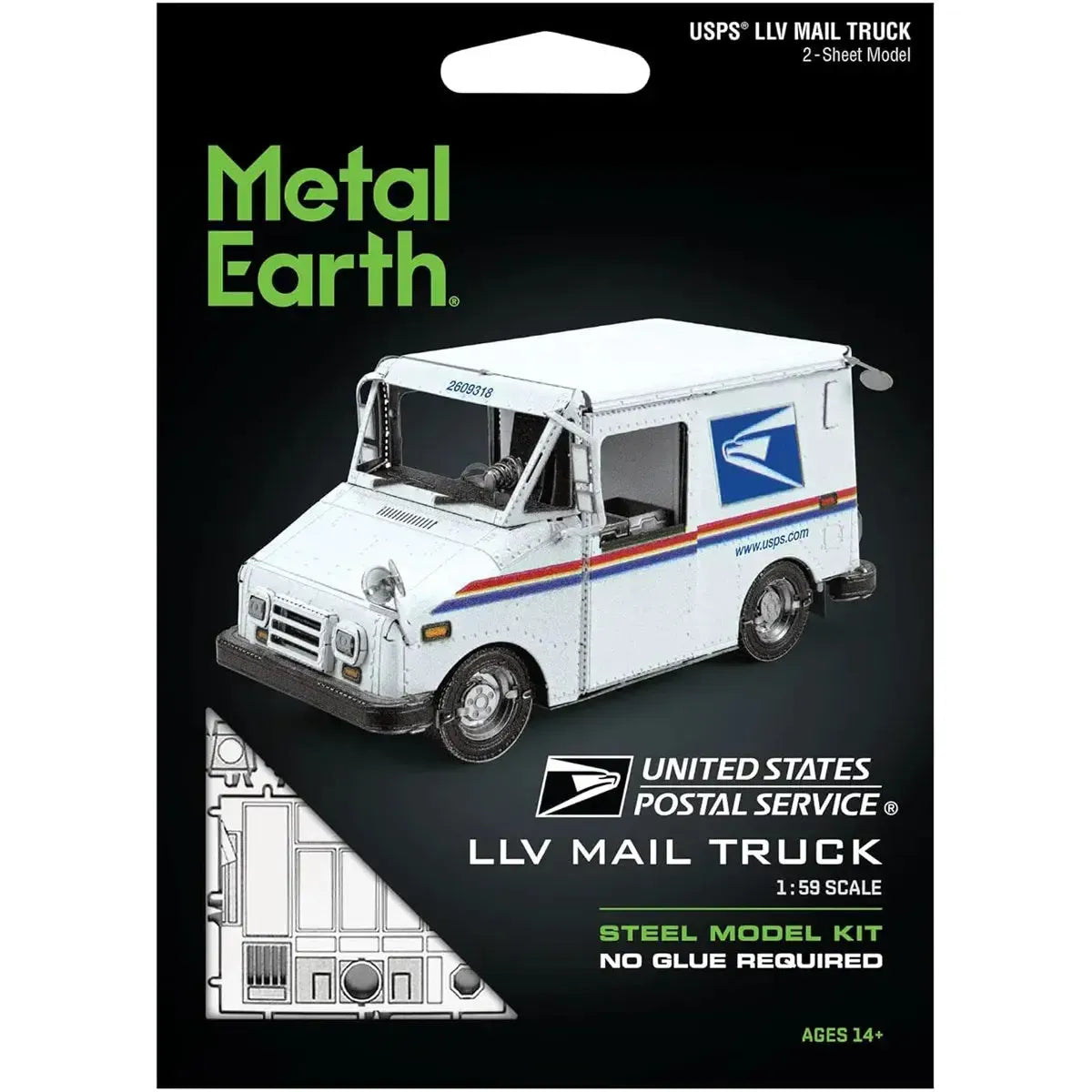 USPS - Grumman LLV Mail Truck Model Kit - Metal Earth Series — Poggers