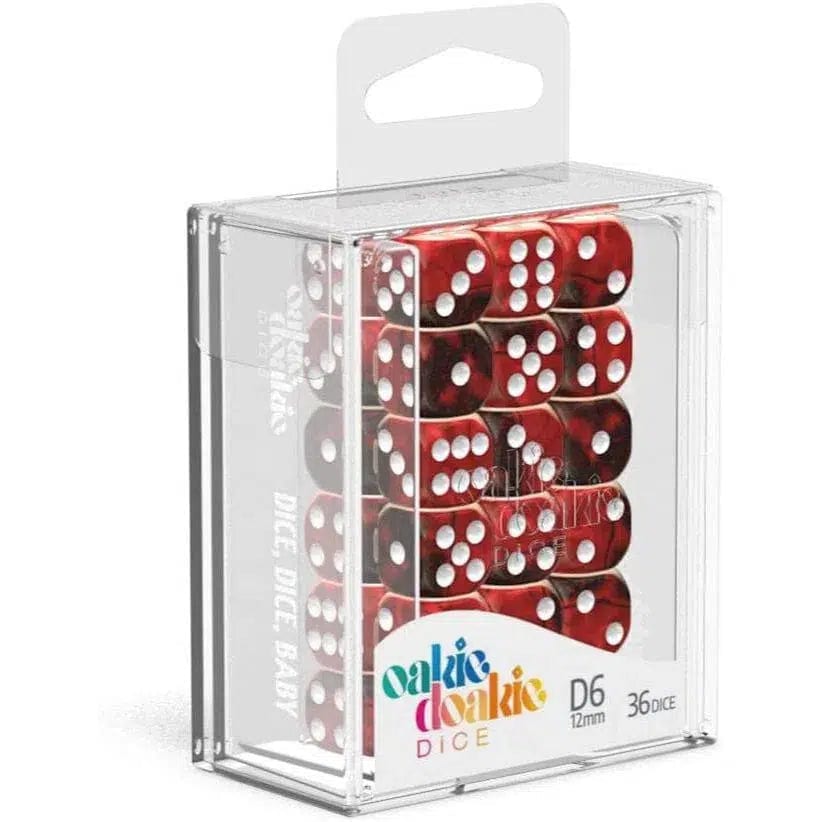 Vampire D6 Dice Set (36 Dice, 12mm, Red & Black) - Oakie Doakie Dice ...