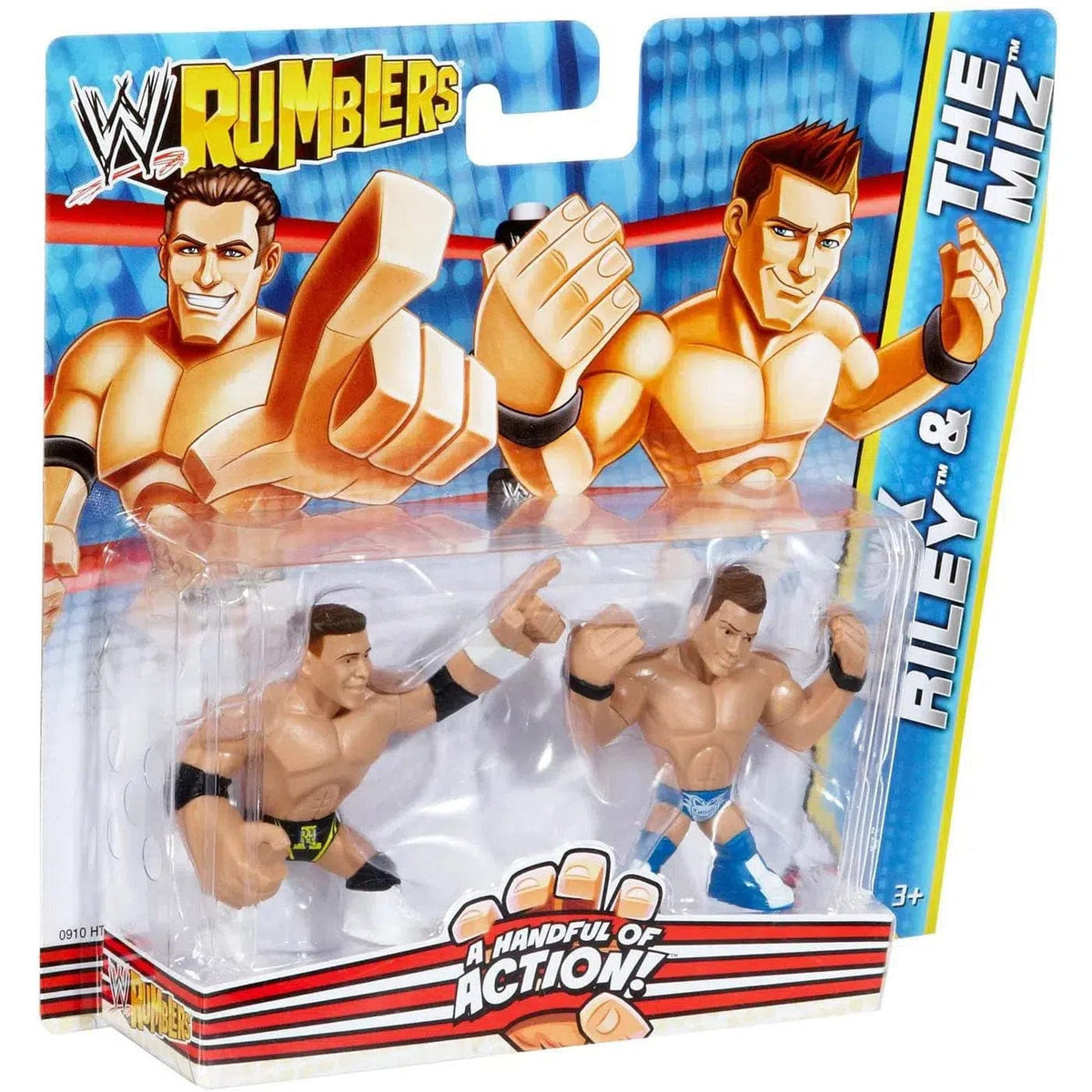 WWE - Alex Riley & The Miz Action Figures - Mattel - WWE Rumblers Seri ...
