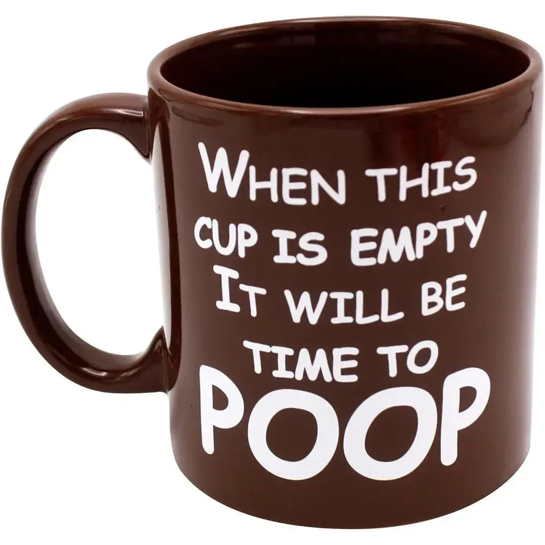 Giant “Time to Poop” 22 oz Ceramic Mug Funny Gag Gift — Poggers
